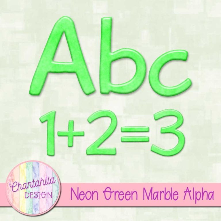 Neon Green Marble Alpha - Chantahlia Design