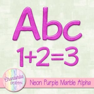 Neon Purple Marble Alpha - Chantahlia Design