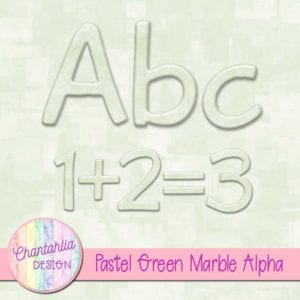 Pastel Green Marble Alpha - Chantahlia Design