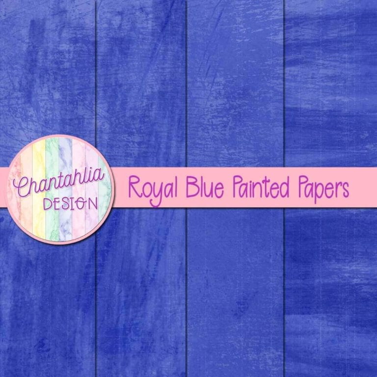 Free Digital Papers featuring Painted Royal Blue Designs