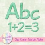 Sea Green Marble Alpha - Chantahlia Design