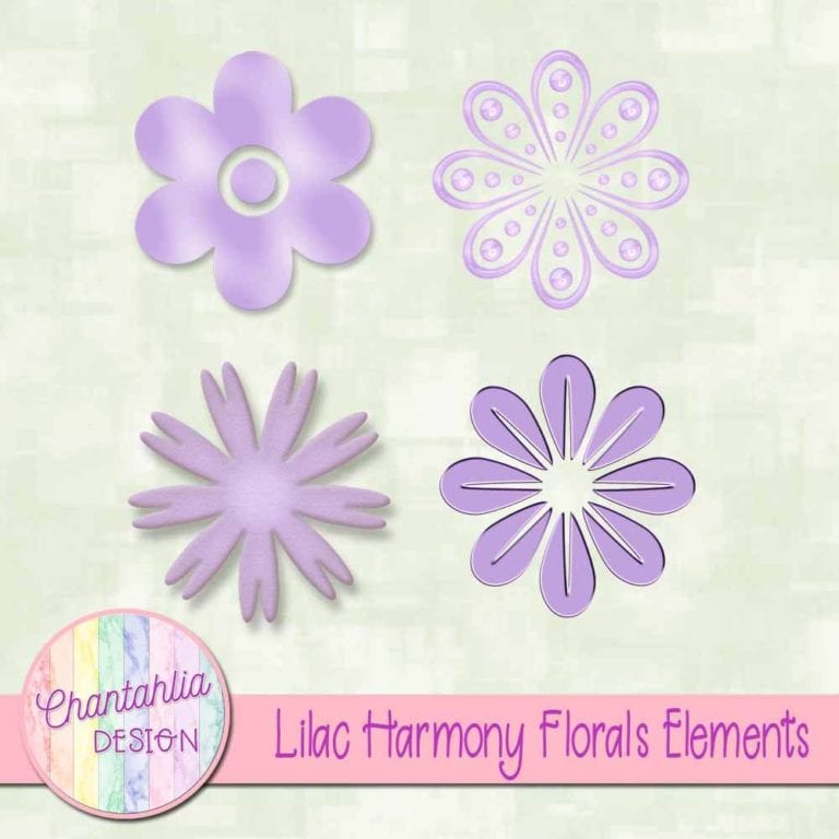 Free design elements / clip art for digital scrapbooking and other crafts
