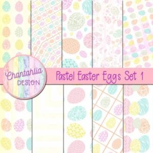 Pastel Easter Eggs Set 1 - Chantahlia Design