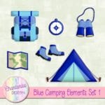 Free design elements / clip art for digital scrapbooking and other crafts