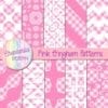 Free Digital Papers featuring Pink Gingham Patterns