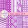 Free Purple and Lilac Digital Papers with Patterned Designs