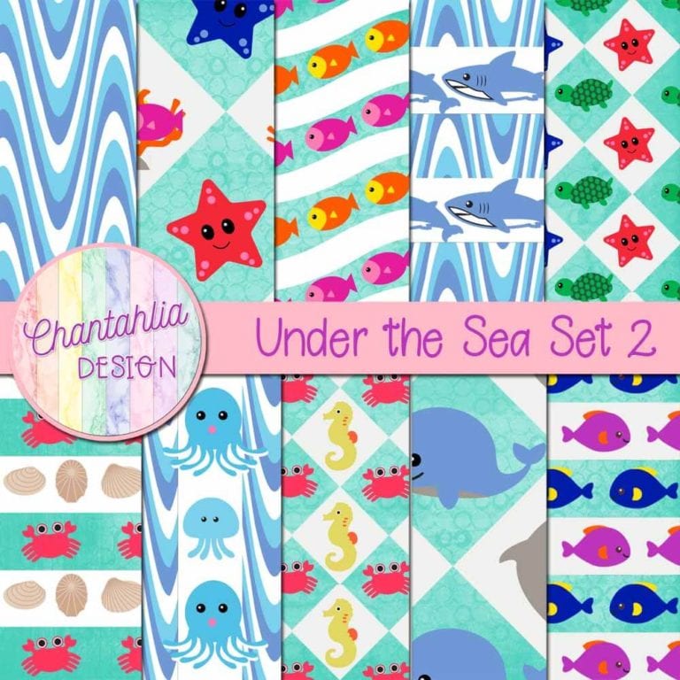 Free Under the Sea Digital Papers