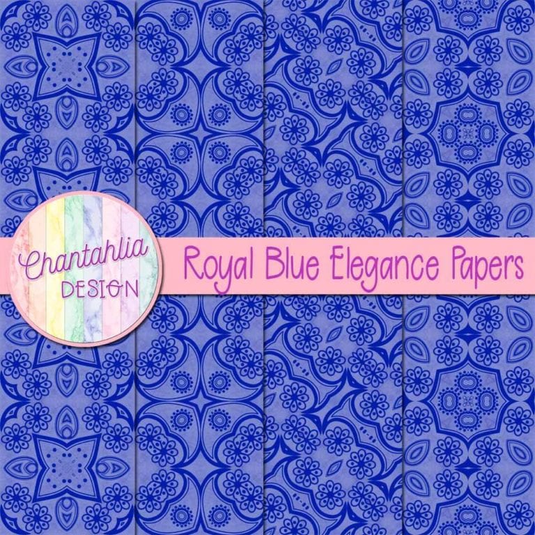 Free Digital Papers featuring Royal Blue Elegance Designs