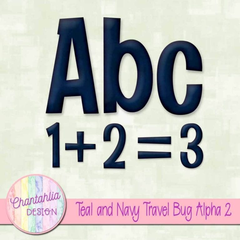 Free Alphas for Digital Scrapbooking, Bulletin Board Lettters and More