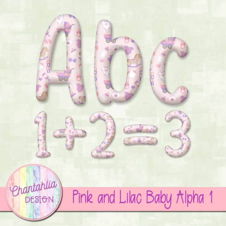 Free Alphas for Digital Scrapbooking, Bulletin Board Lettters and More