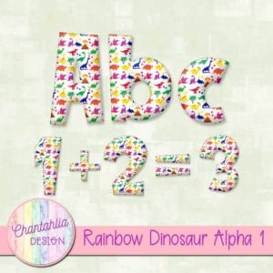 Free Rainbow Dinosaur Alpha