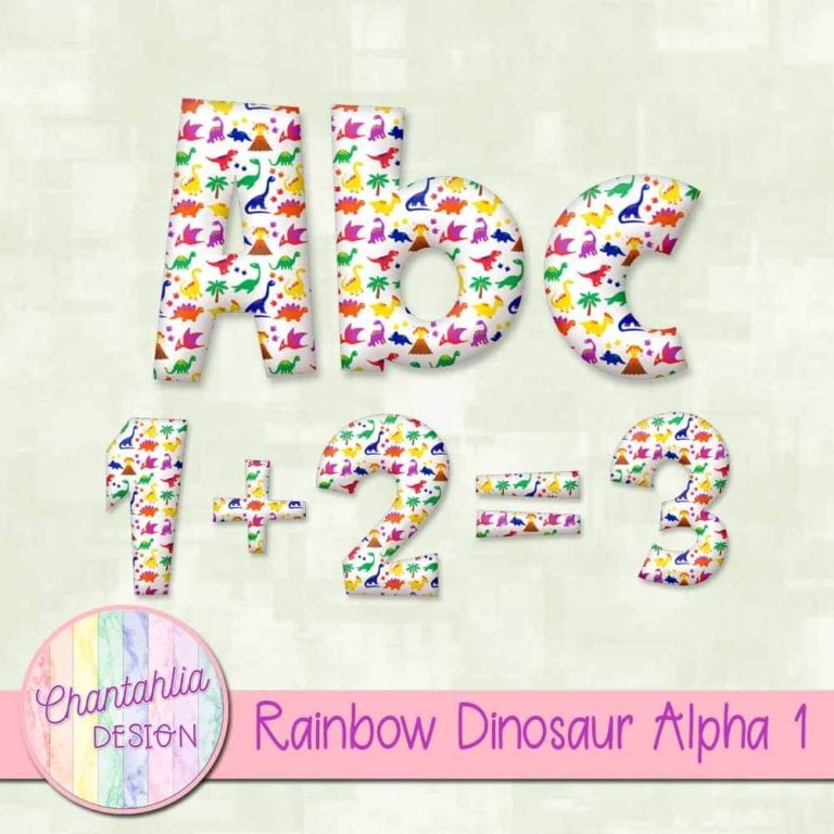 Free Rainbow Dinosaur Alpha