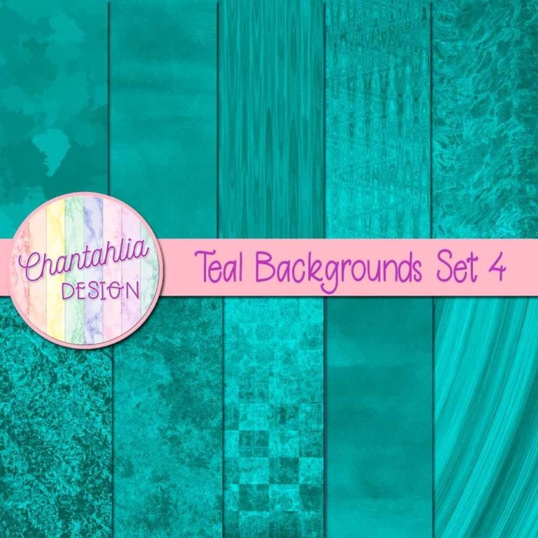 Free Digital Paper Backgrounds featuring Teal Designs