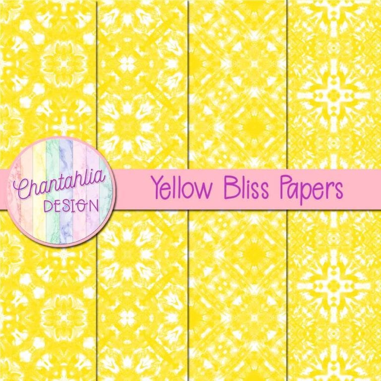 Free Digital Papers featuring Yellow Bliss Designs