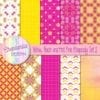 Free Yellow, Peach and Hot Pink Rhapsody digital papers