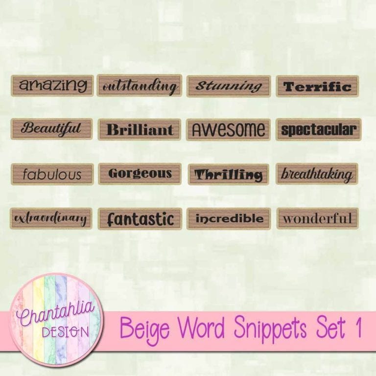 Free design elements / clip art for digital scrapbooking and other crafts