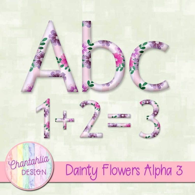 Free Dainty Flowers Alpha