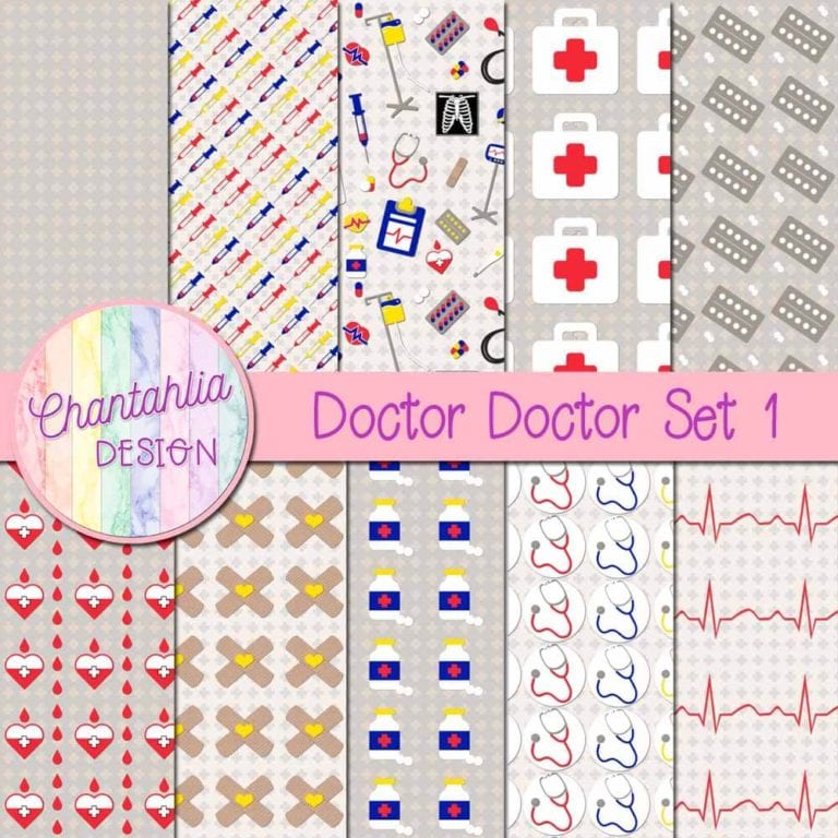 Free Doctor Doctor Medical Digital Papers for Digital Scrapbooking & crafts
