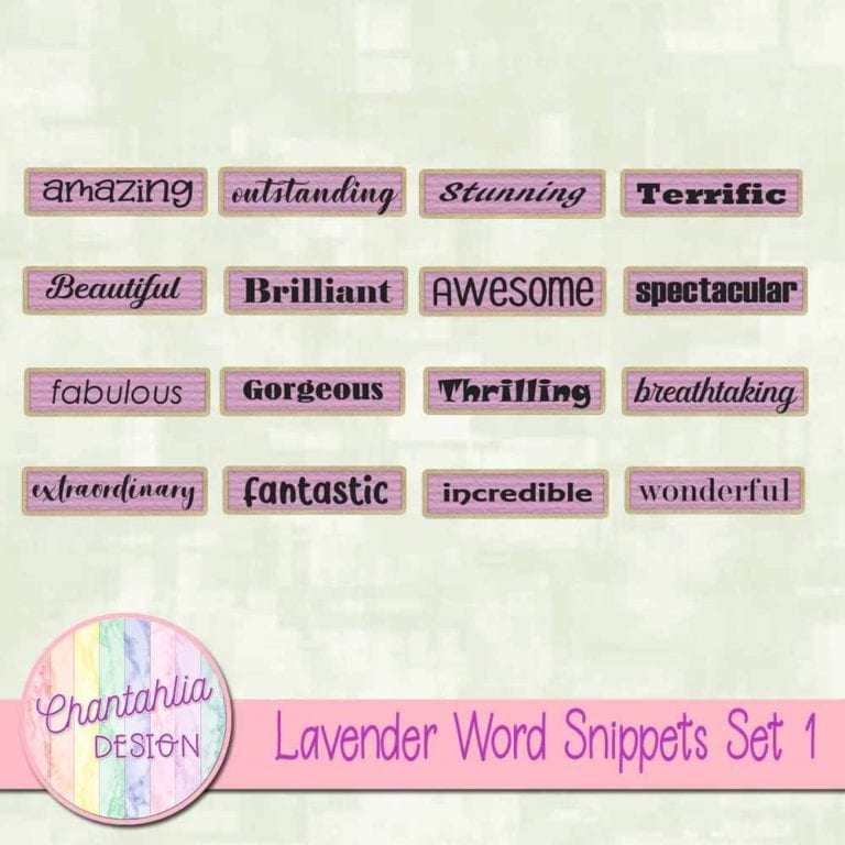 Free design elements / clip art for digital scrapbooking and other crafts