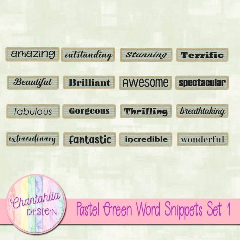 Free design elements / clip art for digital scrapbooking and other crafts