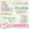 Free Cats Word Art