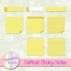Free Daffodil Sticky Notes