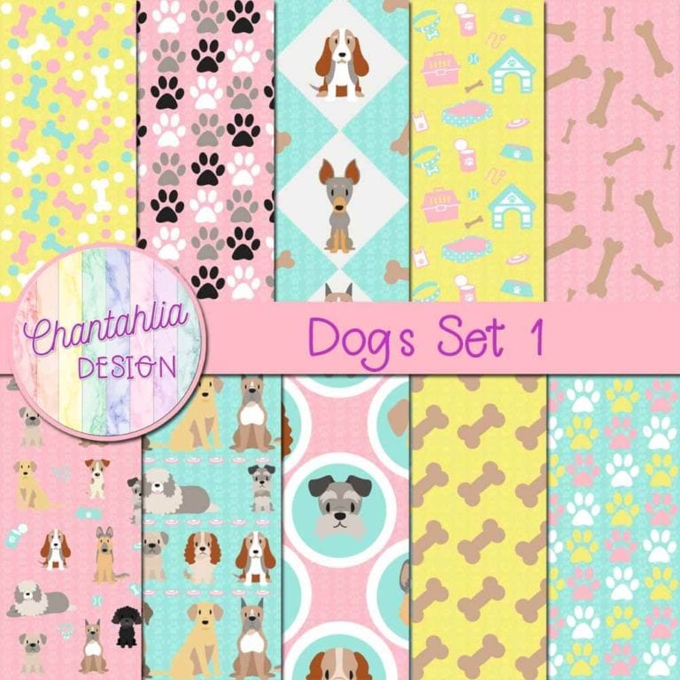 Free dogs digital papers