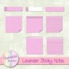 Free Lavender Sticky Notes