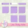 Free Lilac Sticky Notes