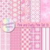 Free Pink and Dusty Free Pink Digital Papers with Patterned Designs