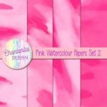 Free Digital Papers featuring Pink Watercolour Designs