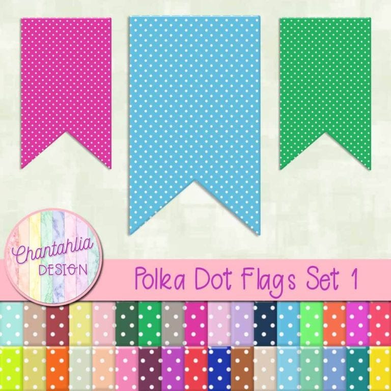 Polka Dot Flags Set 1 - Chantahlia Design