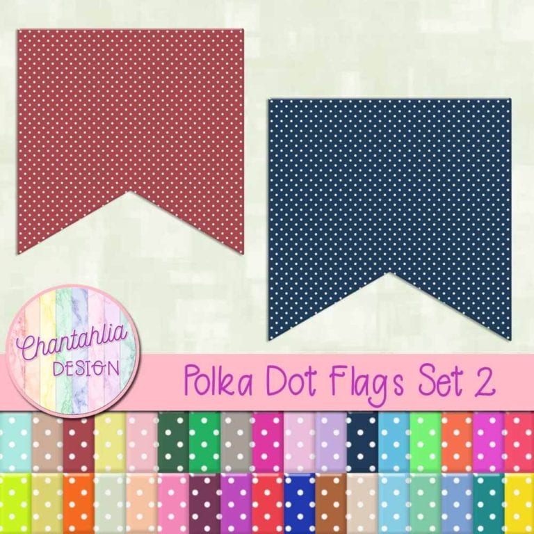 Polka Dot Flags Set 2 - Chantahlia Design