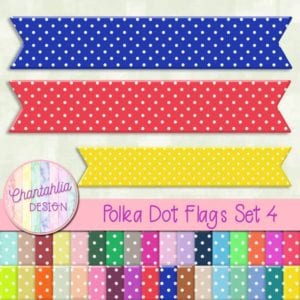 Polka Dot Flags Set 4 - Chantahlia Design