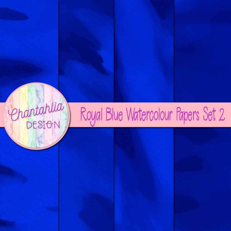Free Digital Papers featuring Royal Blue Watercolour Designs