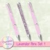 Free Lavender Pens Design Elements