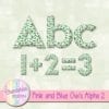 Free Alpha in the Pink and Blue Owls Set for Digital Scrapbooking