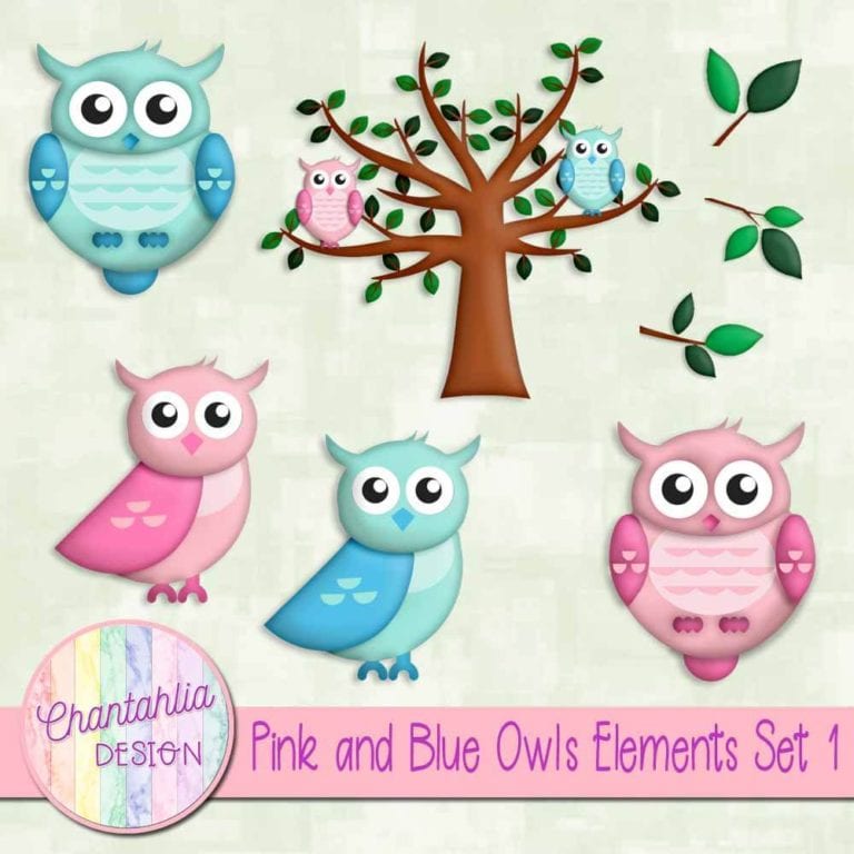 Free At the Zoo - Birds Design Elements for Digital Scrapbooking