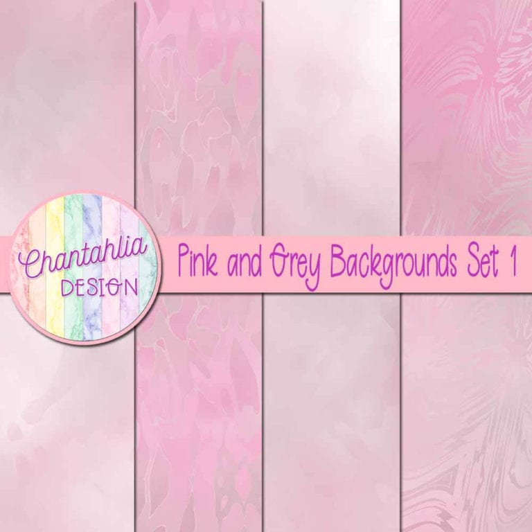 Free Pink and Grey Digital Paper Backgrounds