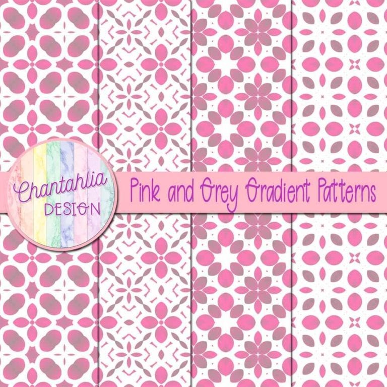 Free Pink and Dusty Free Pink Digital Papers with Gradient Patterns Designs