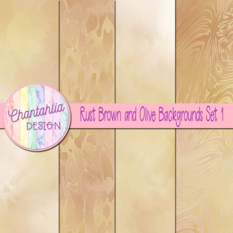Free Rust Brown and Olive Digital Paper Backgrounds