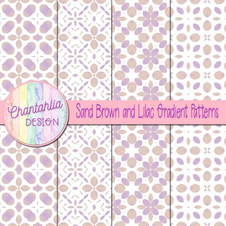 Free Sand Brown and Grey Digital Papers with Gradient Patterns Designs