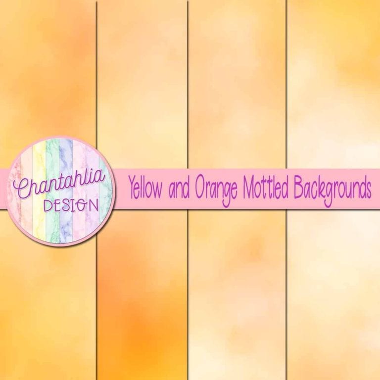 Free Yellow and Orange Digital Paper Backgrounds with Mottled Designs