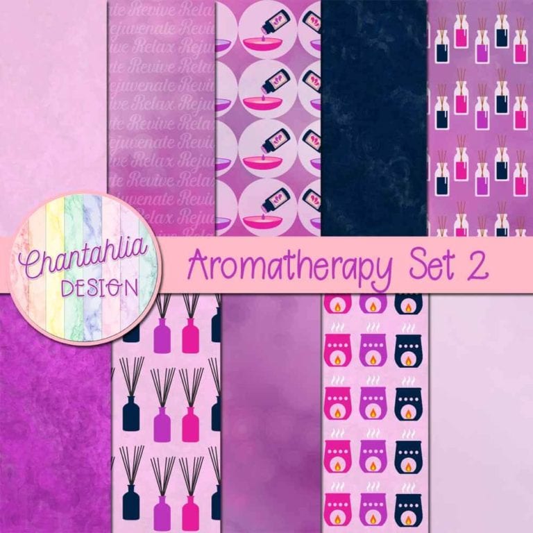 Free Aromatherapy Digital Papers