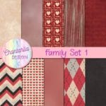 Free Digital Papers in a Family Theme for Digital Scrapbooking