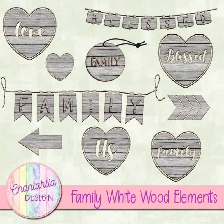 Free design elements / clip art for digital scrapbooking and other crafts