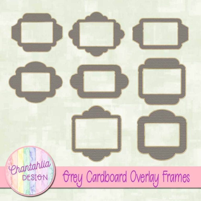 Free Grey Cardboard Overlay Frames