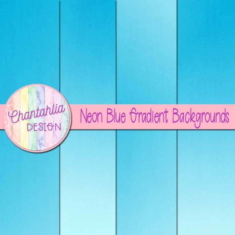 Free Digital Papers featuring Neon Blue Gradient Designs