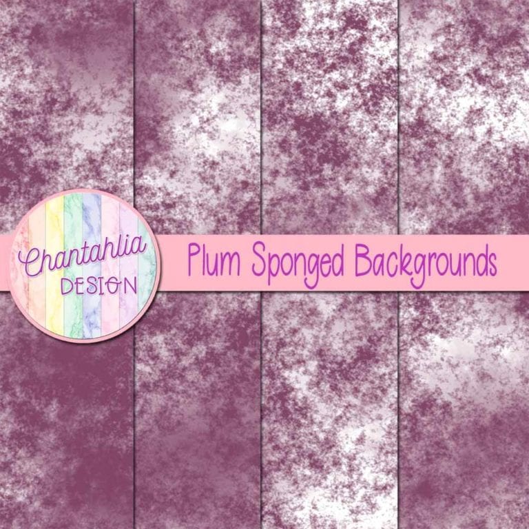 Free Digital Papers featuring Plum Sponged Designs