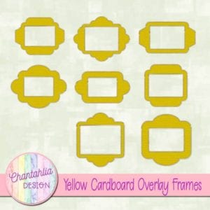 Free Yellow Cardboard Overlay Frames